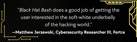 Black Hat Bash Creative Scripting For Hackers And