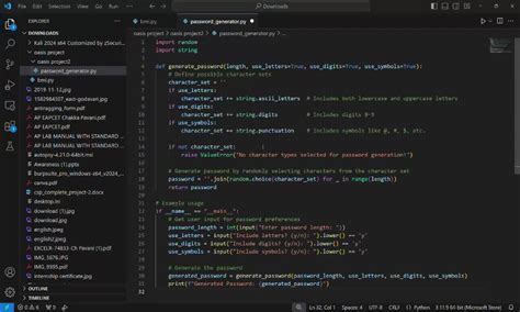 kunapareddy divya sai sri on linkedin oasisinfobyte python internship task2 passwordgenerator…