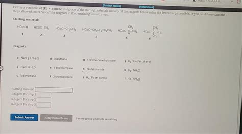 Solved [Review Topics [References Devise a synthesis of | Chegg.com