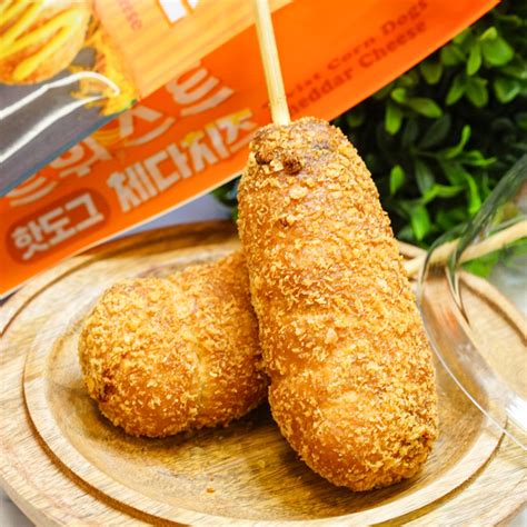 꽃마fresh 트위스트 체다치즈 핫도그 80g X 5개입 유통기한 2025년 9월 18일 꽃마usa