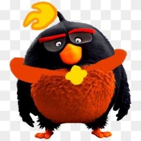 Classic Angry Birds Bomb Hd Png Download Vhv