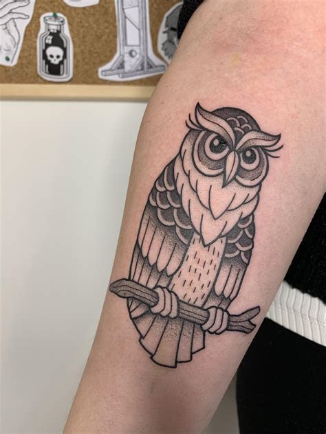 Tootsie Pop Owl Tattoo