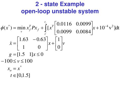 Ppt Explicit Non Linear Optimal Control Law For Continuous Time