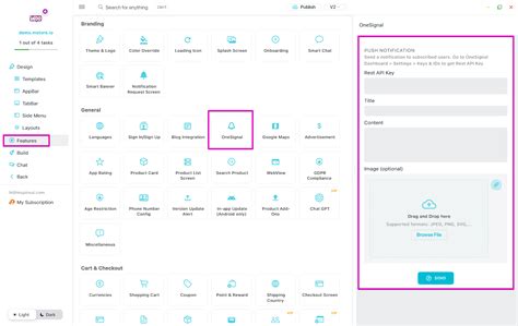 Push Notifications Via Onesignal Document Fluxbuilder An Ultimate