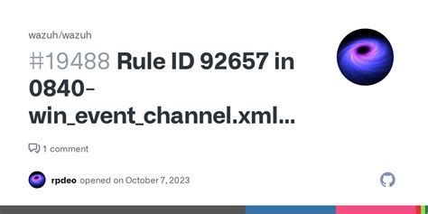 Rule ID In Win Event Channel Xml Is Missing A Field Value Check Issue