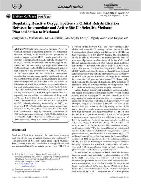 Regulating Reactive Oxygen Species Via Orbital Rehybridization Between Intermediate And Active