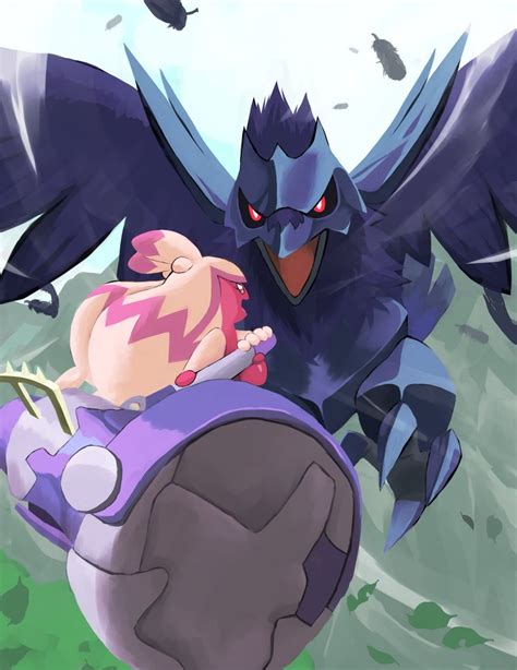 Tinkaton And Corviknight Pokemon Drawn By Jira Ziraiya26 Danbooru