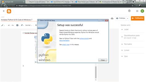 Instalasi Python VS Code Di Windows 7