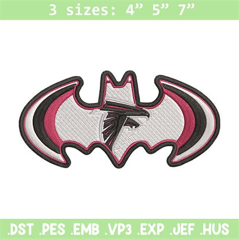 Batman Symbol Atlanta Falcons Embroidery Design Falcons Emb Inspire Uplift