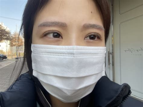 반영구 눈썹문신제거 1회차 내돈내산 후기 주의사항 네이버 블로그