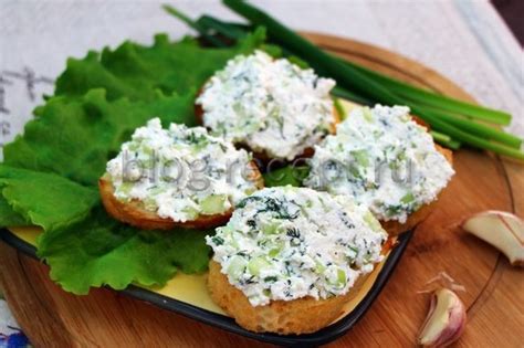 Бутерброды с творожным сыром и разными начинками