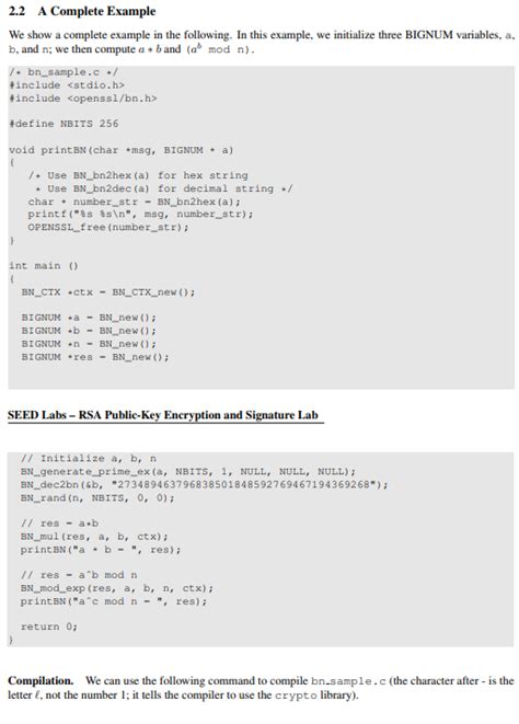 22 A Complete Example Seed Labs Rsa