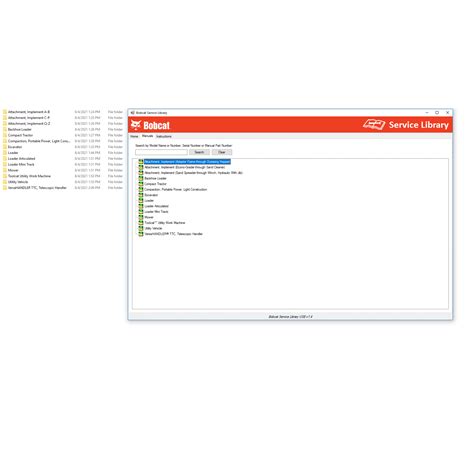 Bobcat Service Library Service Operator Maintenance Bulletins Manuals