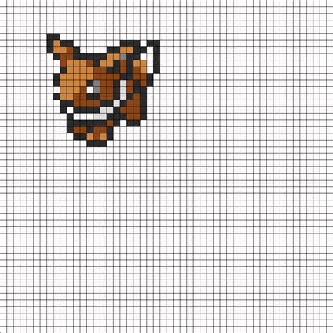 Eevee Sprite Perler Bead Pattern Bead Sprites Characters Fuse Bead Patterns