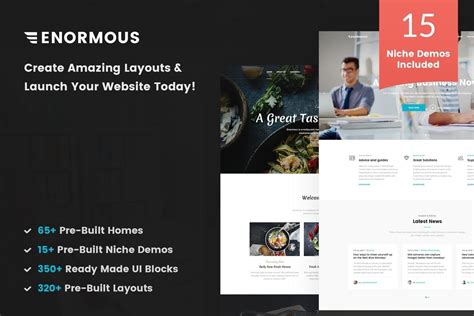 Enormous Responsive Multi Purpose Html5 Template Fastcodespace