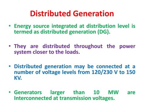 Distributed Generationpptx Gas And Electric Home Utilities