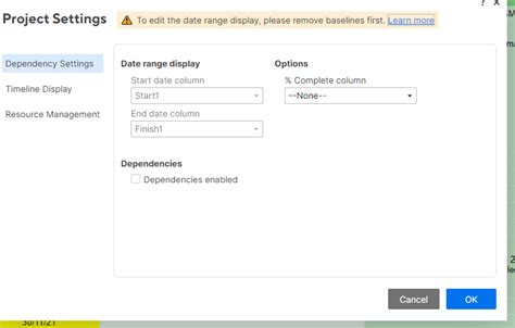 Delete Baseline Columns Smartsheet Community