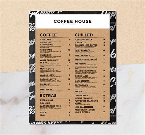 22 Coffee Menu Templates Free And Premium Downloads