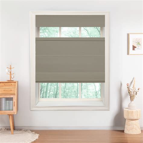 Belgian Flax Linen No Drill Roman Shades And Blinds Top Down Bottom Up