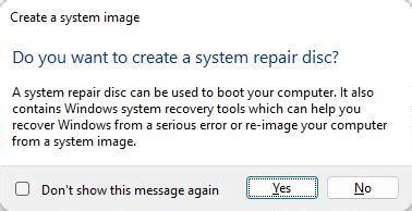 How To Create A Windows System Image So You Can Later Restore Your PC