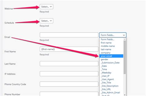 everwebinar advanced form integration