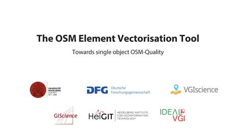 osm element vectorisation tool version 1 heigit