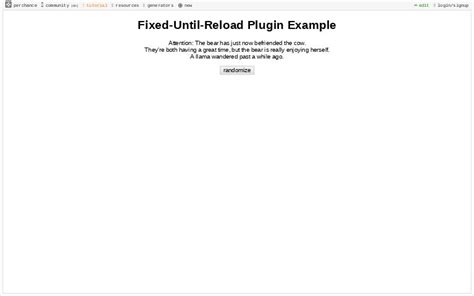 fixed until reload plugin example