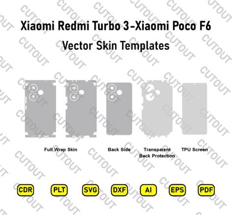 Xiaomi Redmi Turbo 3 Xiaomi Poco F6 Vector Skin Cut Files