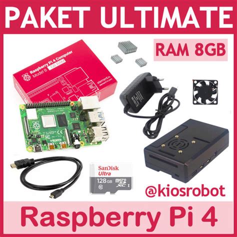 Jual Paket Lengkap Ultimate Raspberry Pi RAM GB Made In UK GB Terjamin TANPA MICROSD