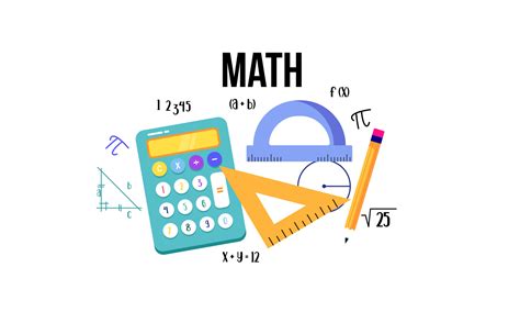 Cartoon Maths Elements Background Education Logo 13115385 Vector Art