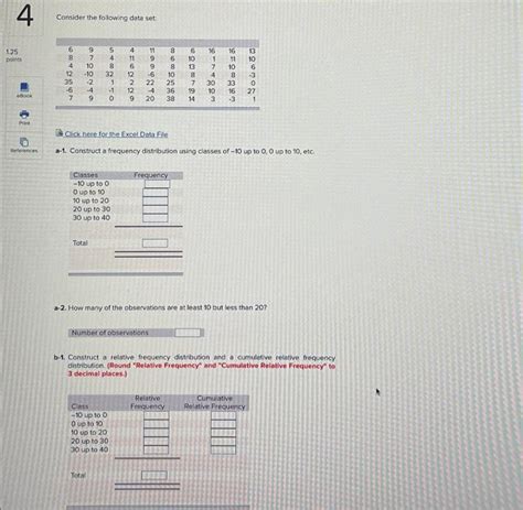 solved consider the following data set click here for the
