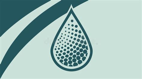 Water Droplet Design Abstract Liquid Element Pure Water Vector Design Generative Ai Stock