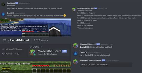 minecraft server status discord bot a minecraft bot for discord with