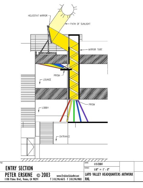 Diagram Of Solar Public Light Art Installation