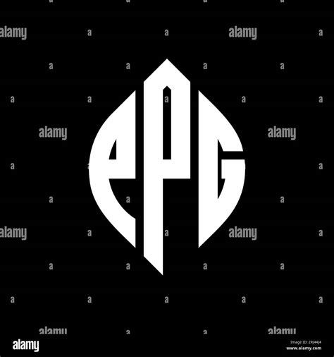 Ppg Circle Letter Logo Design With Circle And Ellipse Shape Ppg Ellipse Letters With