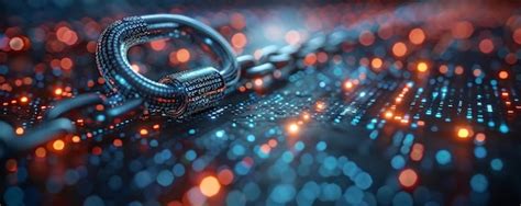 Cybersecurity Concept Mitigating Risks With Digital Chain And Lock In A Hightech Environment