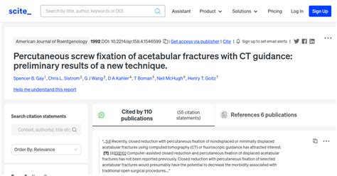 Percutaneous Screw Fixation Of Acetabular Fractures With Ct Guidance