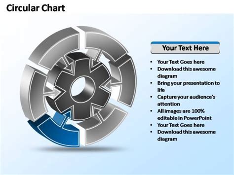 PowerPoint Designs Growth Interconnected Circular Chart Ppt Layout