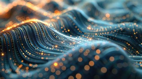 Explore Vibrant Digital Connections With Glowing Particle Waveforms In Dynamic Visualizations