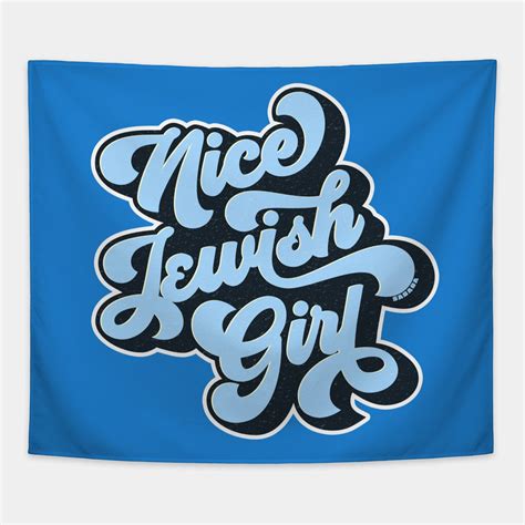 Nice Jewish Girl Retro By Sababa Jewish Girl Retro Tapestry
