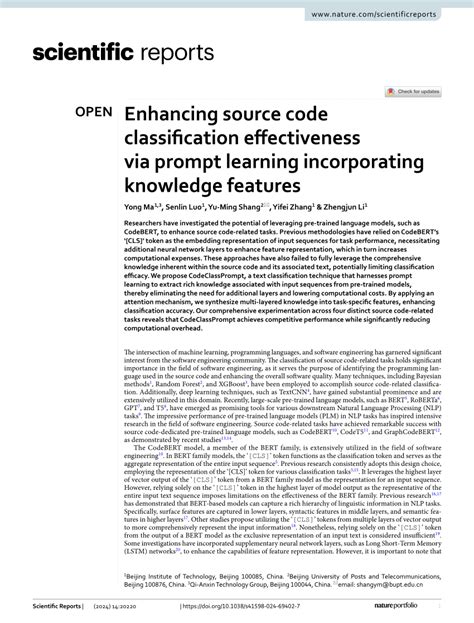 Pdf Enhancing Source Code Classification Effectiveness Via Prompt Learning Incorporating