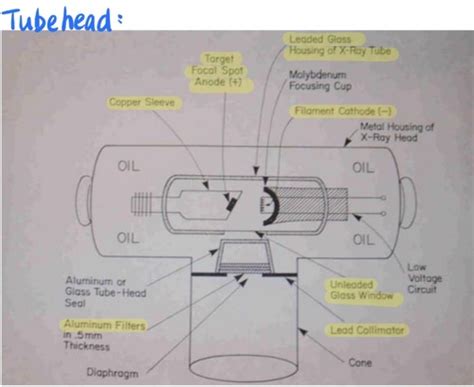 Drawing Of An X Ray Tube And Collimator Schematic