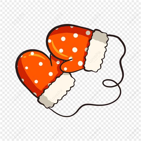 노란색 만화 일러스트 장갑노랑아름다운겨울 Png 일러스트 무료 다운로드 Lovepik