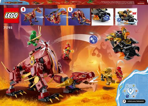 LEGO NINJAGO Heatwave Transforming Lava Dragon LEGO Dancing Bear Toys