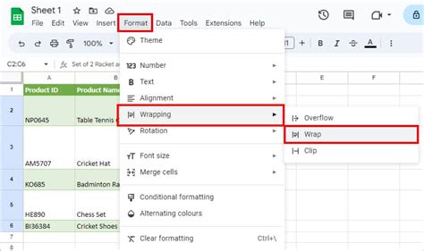 How To Wrap Text In Google Sheets