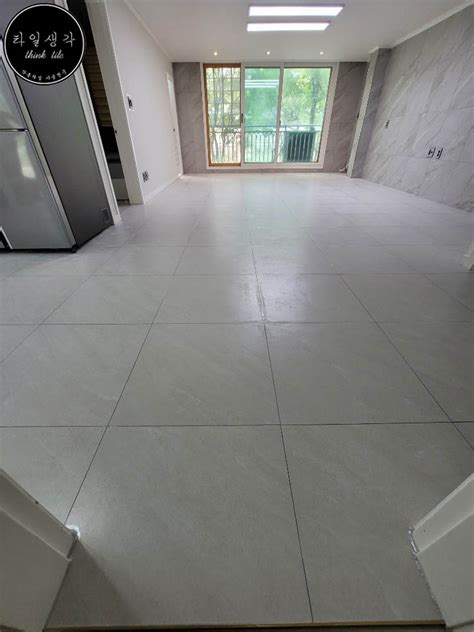 타일생각 거실 베이지 인테리어 네이버 블로그