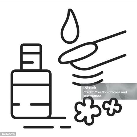 Spa 손톱 블랙 라인 아이콘 손톱에 대한 화장품 미용 트리트먼트 매니큐어 웹 페이지 모바일 앱 프로모션에 대한 픽토그램 Ui Ux Gui 디자인 요소입니다 편집 가능한