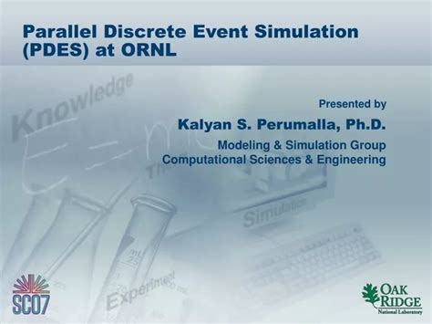 ppt parallel discrete event simulation pdes at ornl powerpoint