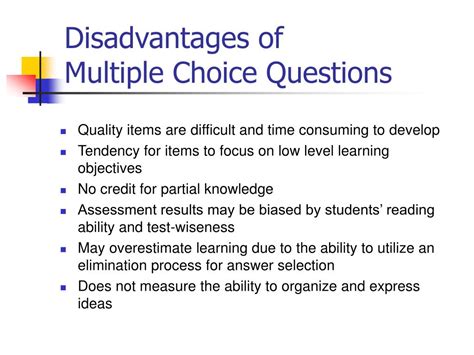 Ppt Writing Quality Multiple Choice Questions Powerpoint Presentation Id4008786