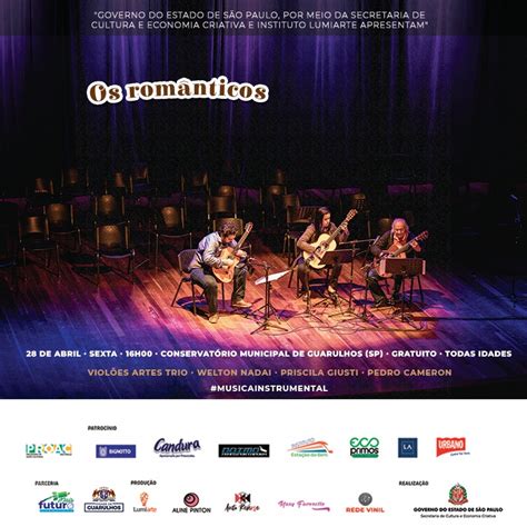 Os Rom Nticos Com O Grupo Viol Es Artes Trio Guarulhos Cultural